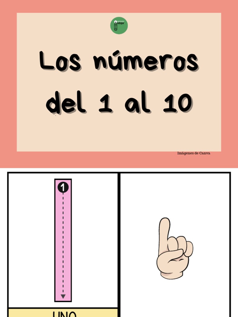 Números del 1 al 10 con Imágenes | PDF