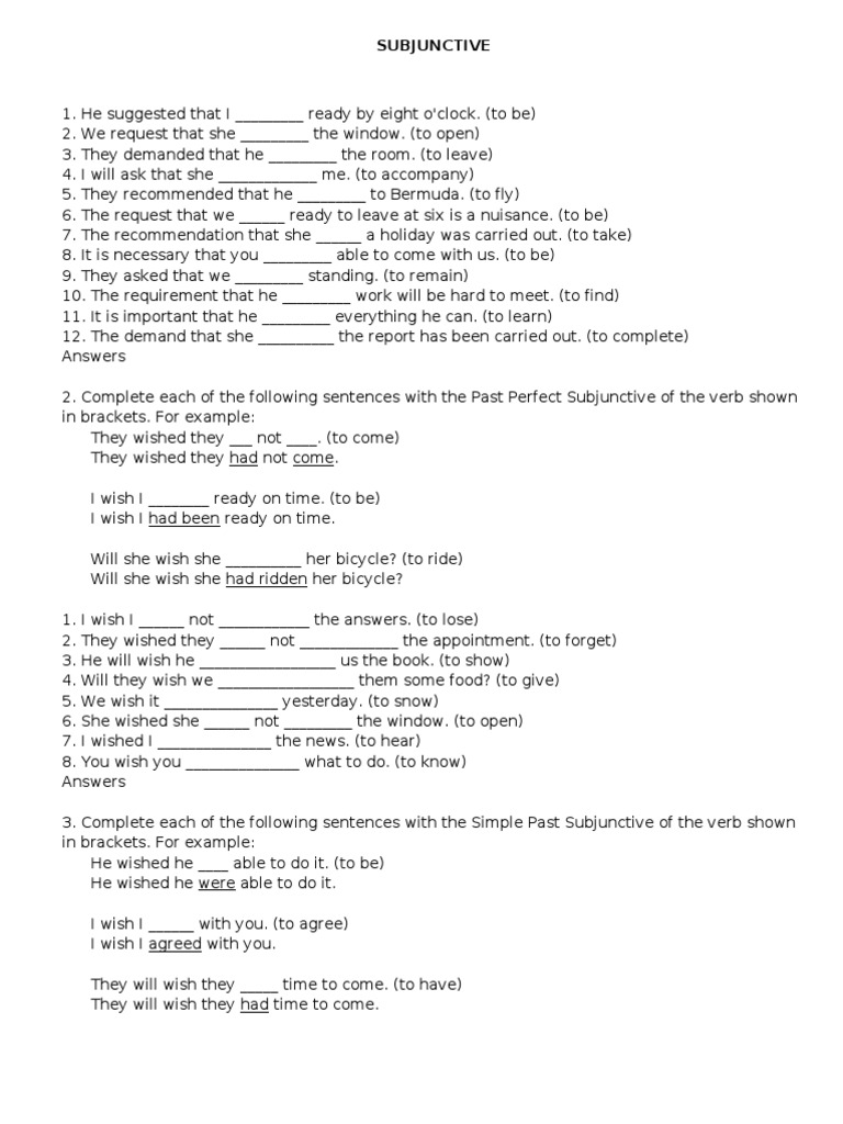 Subjunctive | Sentence (Linguistics) | Verb
