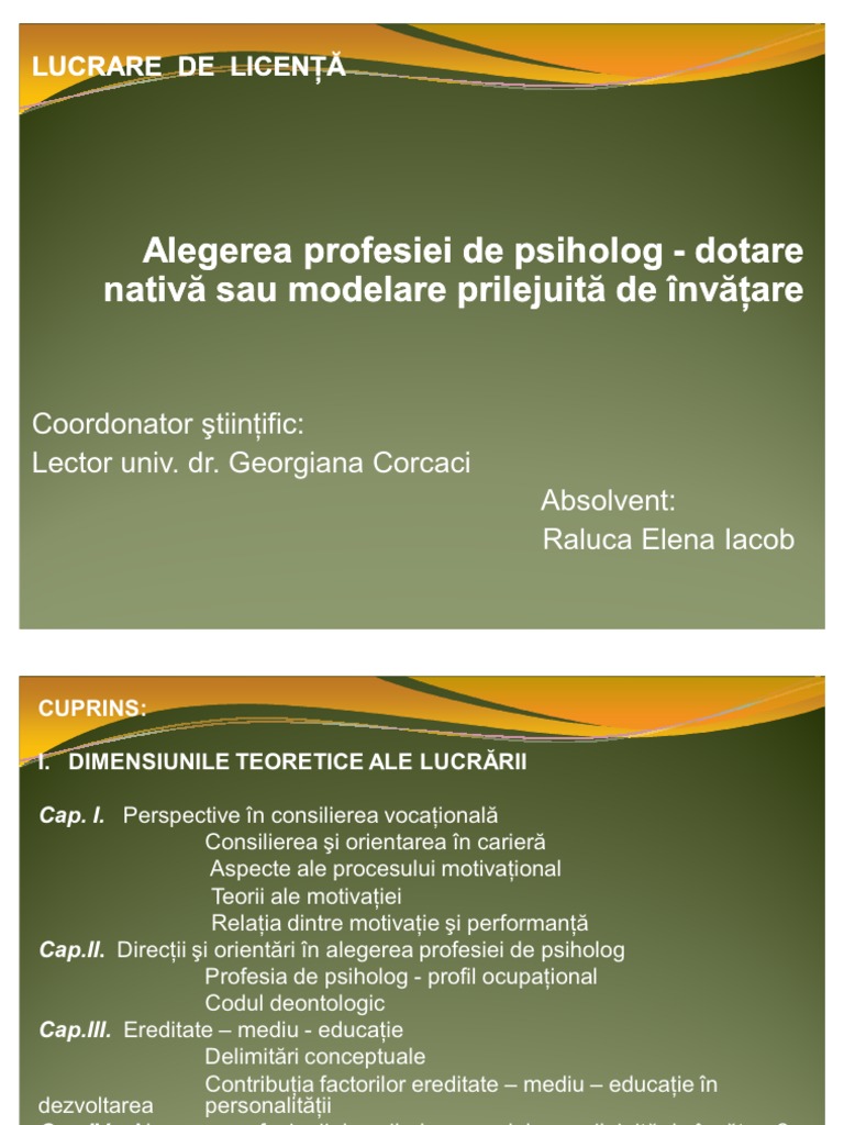 Lucrare de Licenta - Power Point | PDF