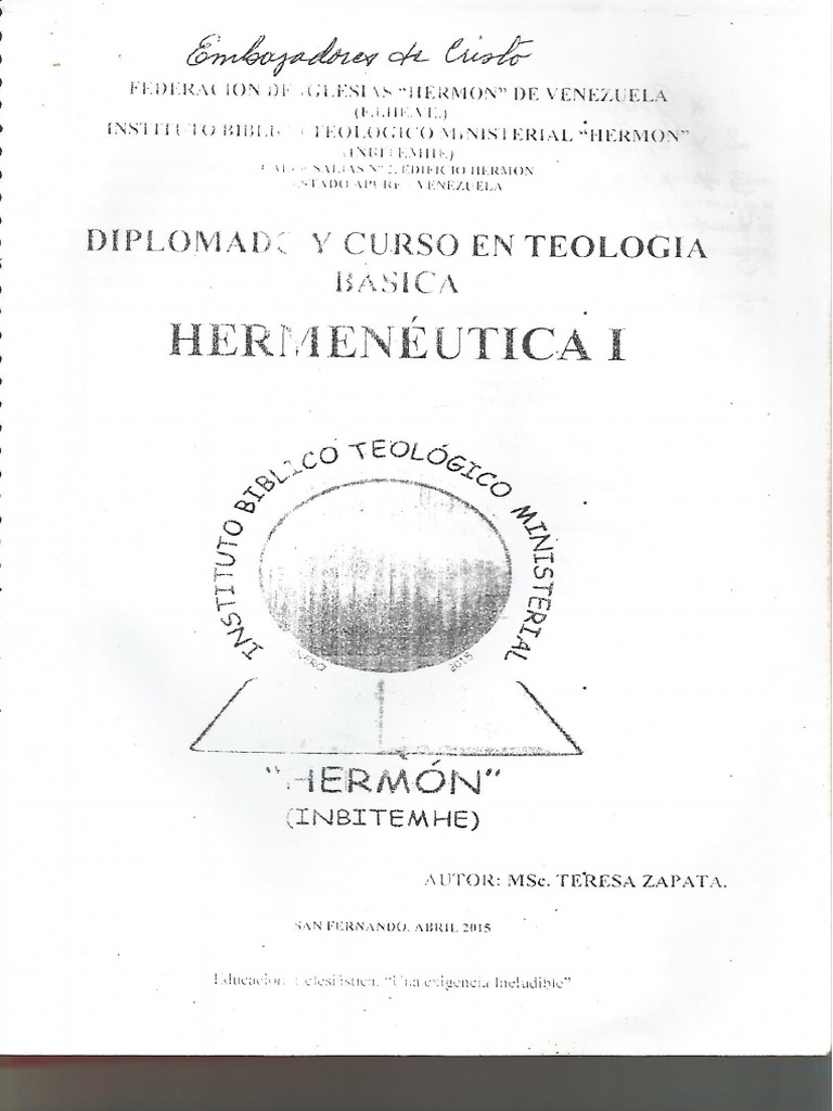 Guia de Hermeneutica | PDF