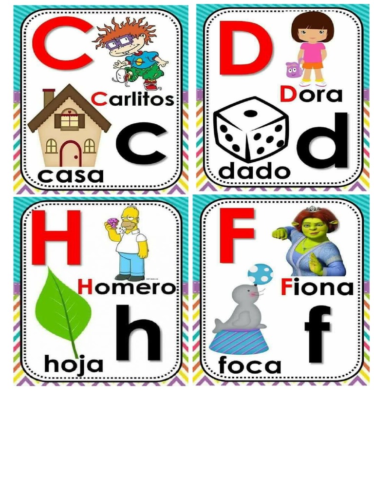 Tarjetas de Abecedario | PDF