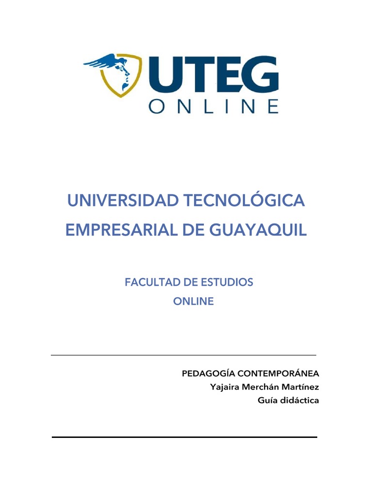 Mod07 Pedag Contemp Guia Didactica 20200512 | PDF