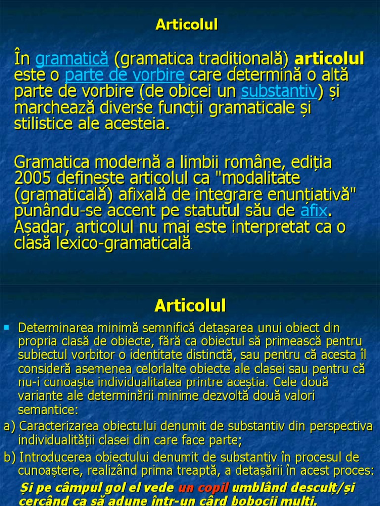 Articolul | PDF