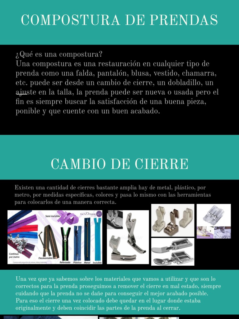 Compostura de Prendas | PDF