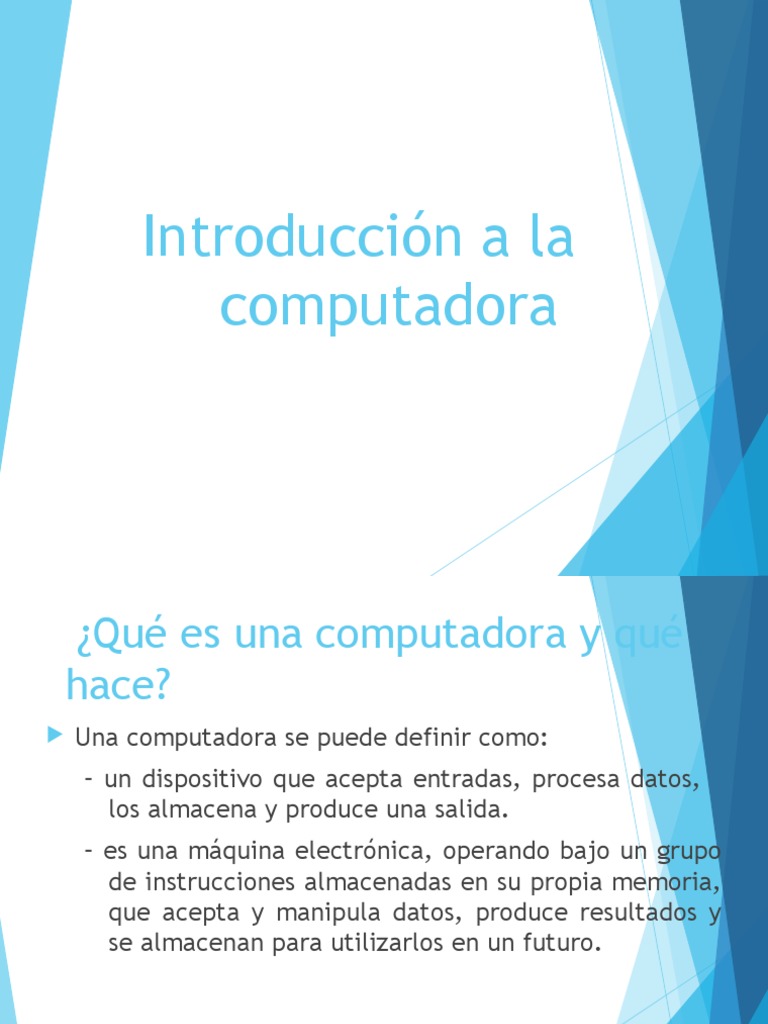 Introducción A La Computadora | PDF