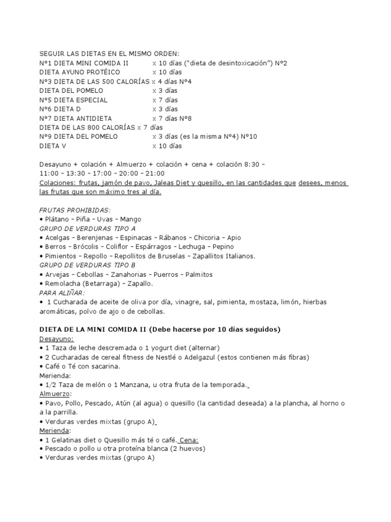 Dieta Yaisy Picrin | PDF | Almuerzo | ensalada