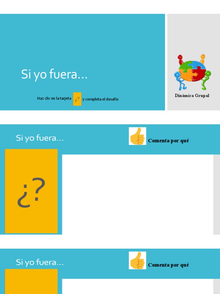 Dinámica "Si yo fuera..." para Grupos | PDF | Artes del Lenguaje y ...
