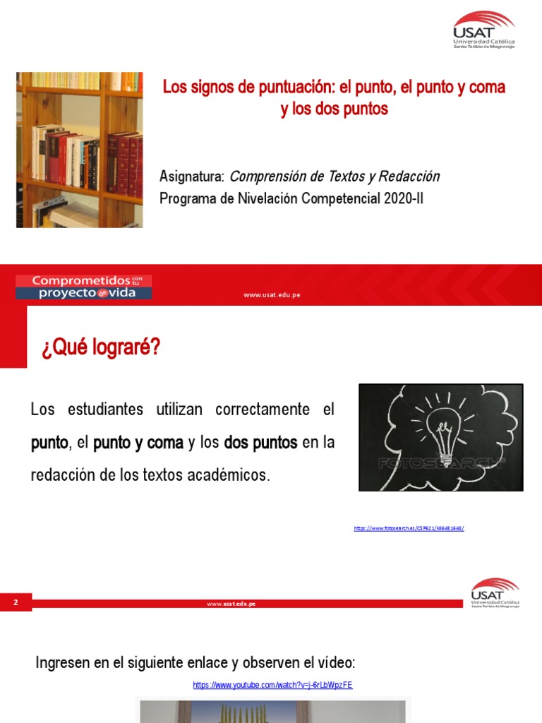 Uso correcto de los signos de puntuación | PDF | Artes del Lenguaje y ...