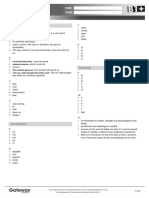 B1PLUS UNIT 6 Test Answer Key Higher | PDF | Learning | Cognition