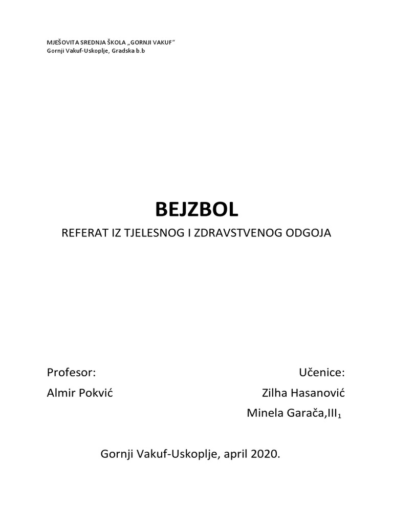 Bejzbol | PDF
