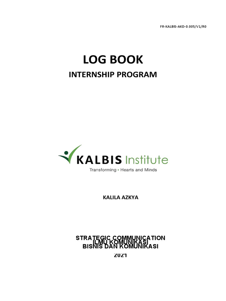 Log Book Internship Program | PDF | Komputer