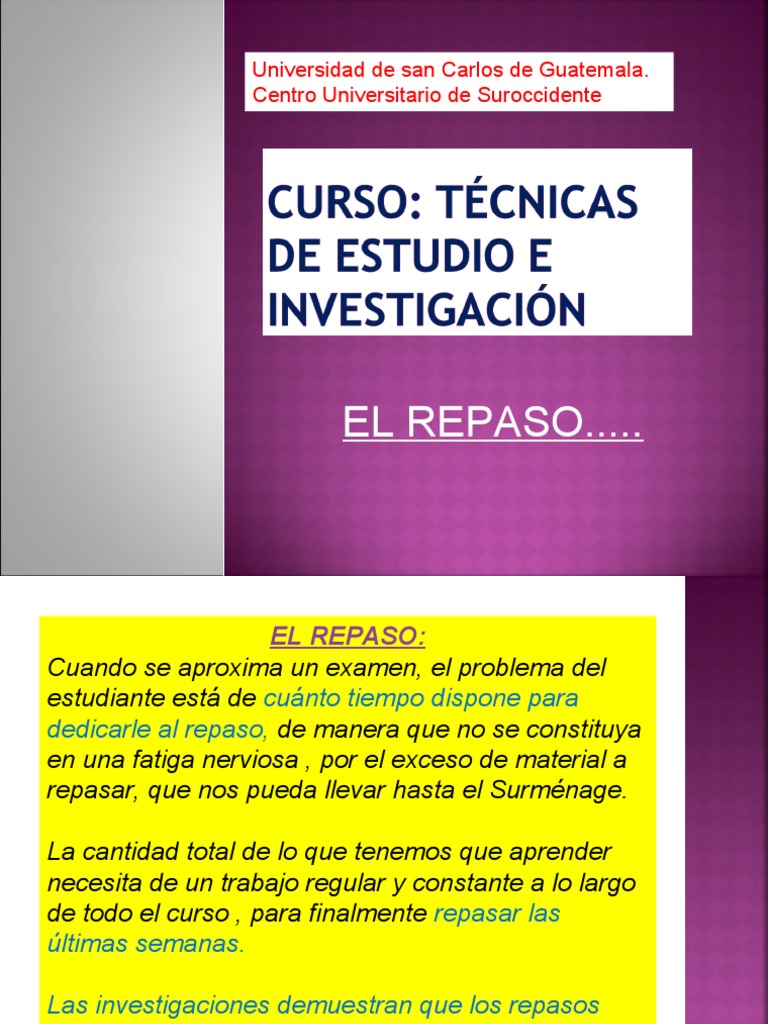 El Repaso. | PDF | Prueba (evaluación)