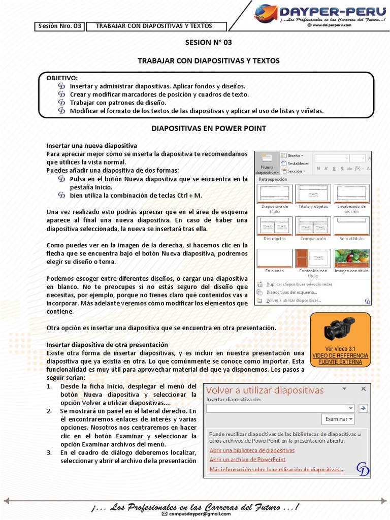 S3 - Trabajar Con Diapositivas y Textos | PDF | Microsoft PowerPoint | Color