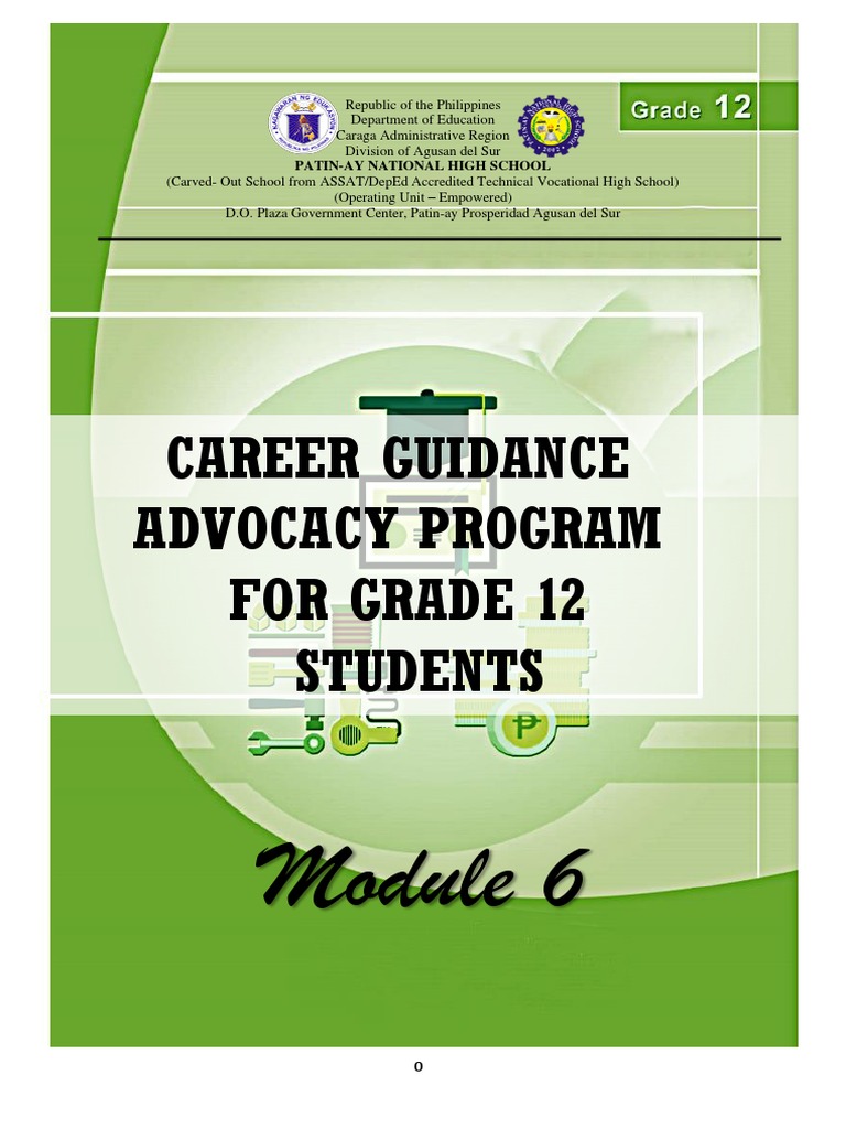 Career Guidance Advocacy Program For Grade 12 Students: Patin-Ay ...