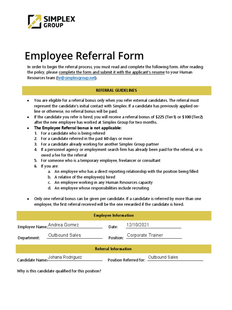 Employee Referral Process and Guidelines | PDF | Recruitment | Employment