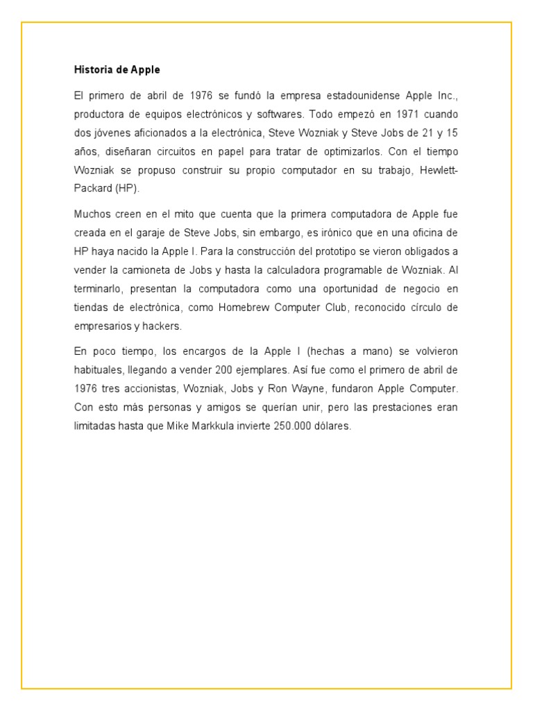 Historia y Análisis de Apple Inc. | PDF | Apple Inc. | Android (sistema ...