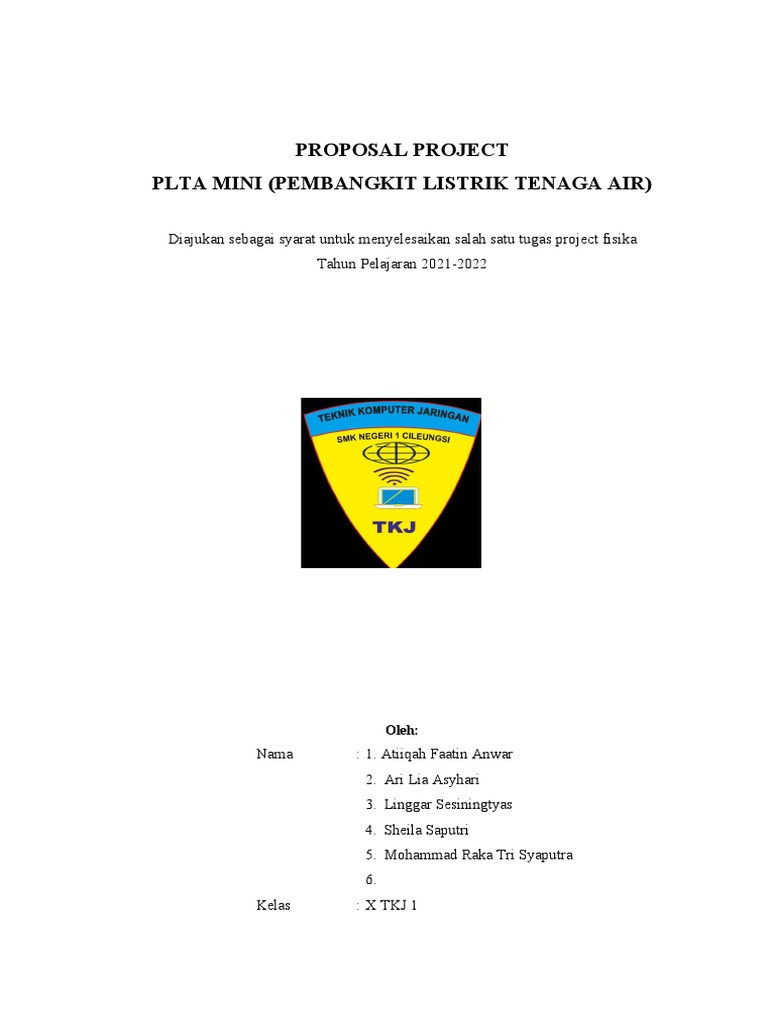 Proposal PLTA Mini Sederhana | PDF | Griya & Taman | Teknologi & Rekayasa