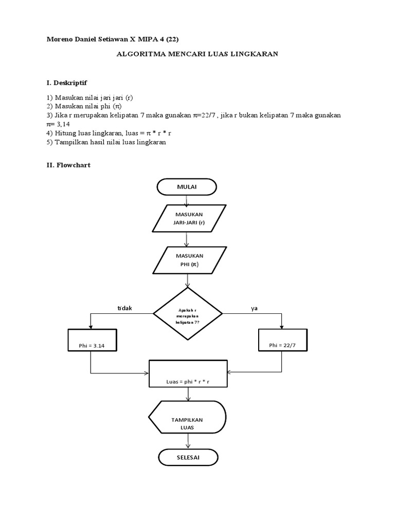 Moreno Daniel S (22) Algoritma Lingkaran & Konversi Jam | PDF