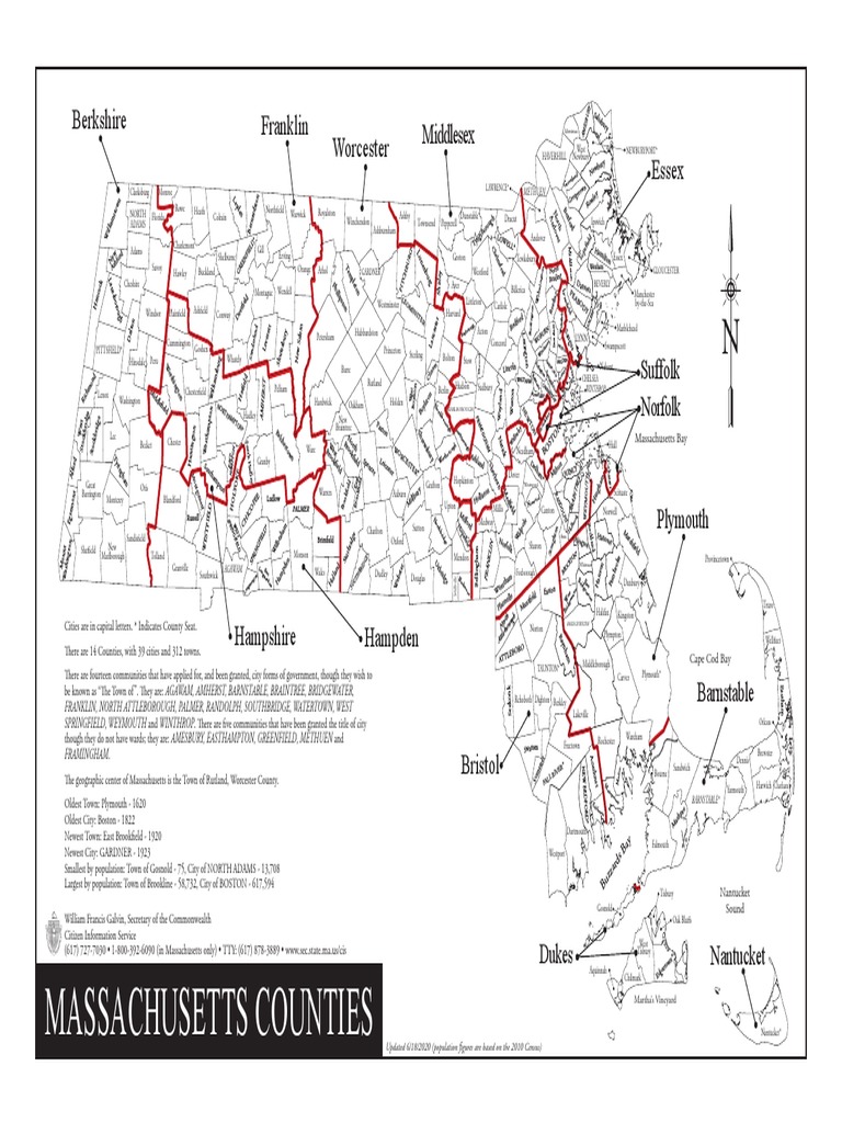 Massachusetts County Map | PDF