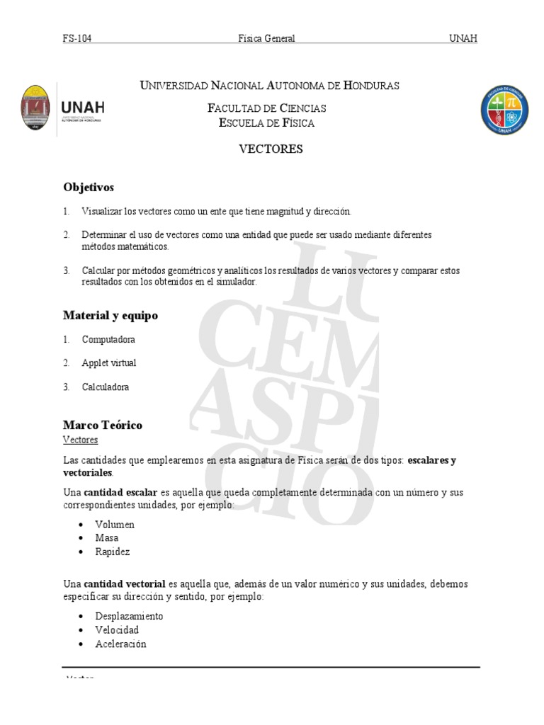 Guia De Vectores Virtual Pdf Vector Euclidiano Sistema De