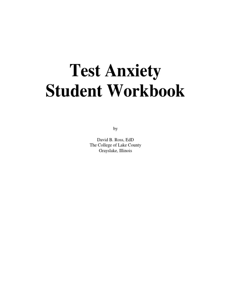 Reducing Test Anxiety: A Student Workbook | PDF | Relaxation ...