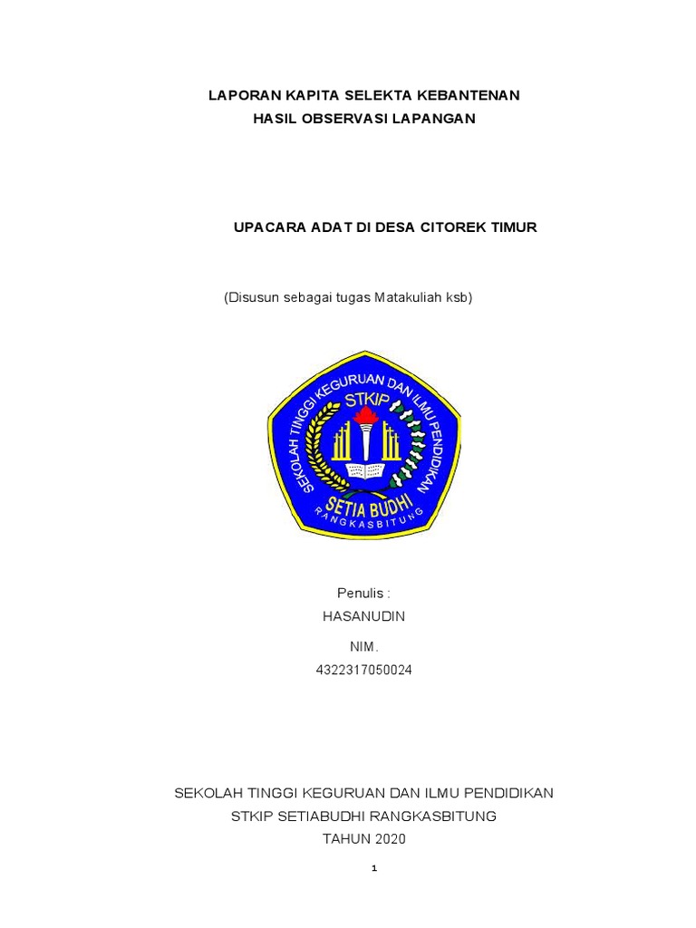 Upacara Adat Bubur Merah Tolak Bala | PDF | Agama & Spiritualitas