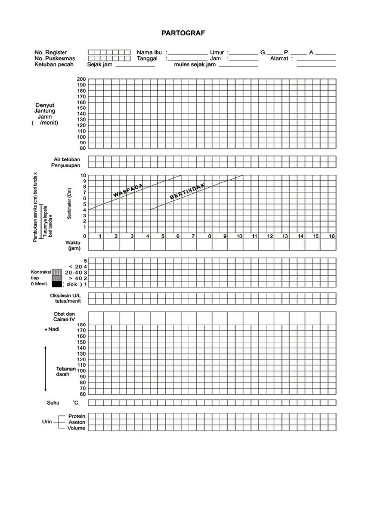 Partograf Dan Catatan Persalinan | PDF