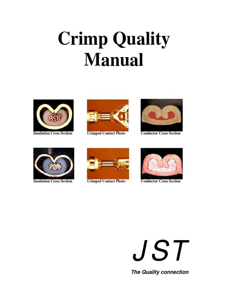 JST Crimp Quality Manual | PDF | Insulator (Electricity) | Wire