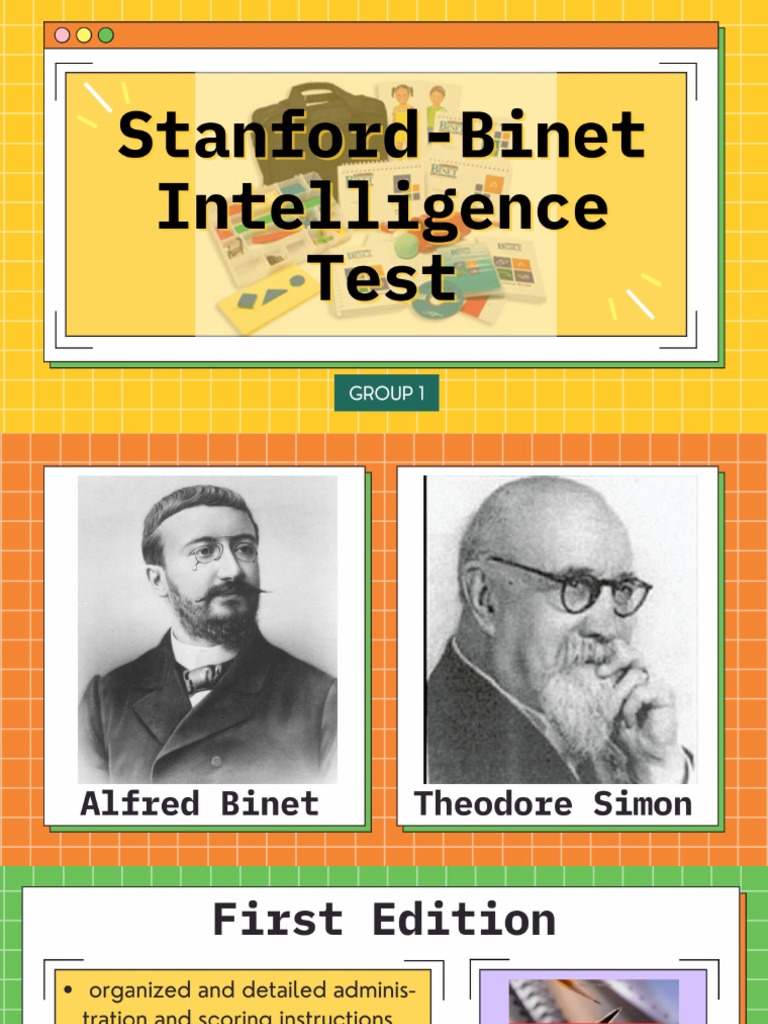 Stanford Binet Intelligence Test | PDF