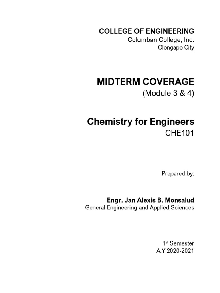 Modules - Midterm | PDF | Corrosion | Lubricant