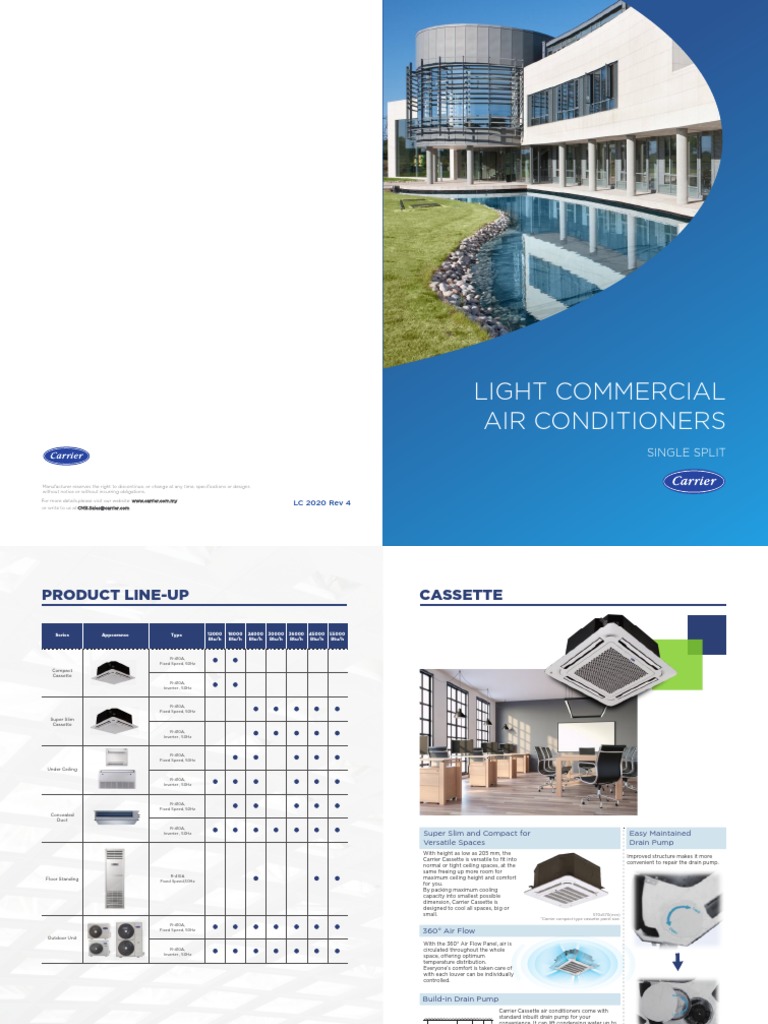 Carrier Light Commercial Air Conditioner Split Unit | PDF | Air ...