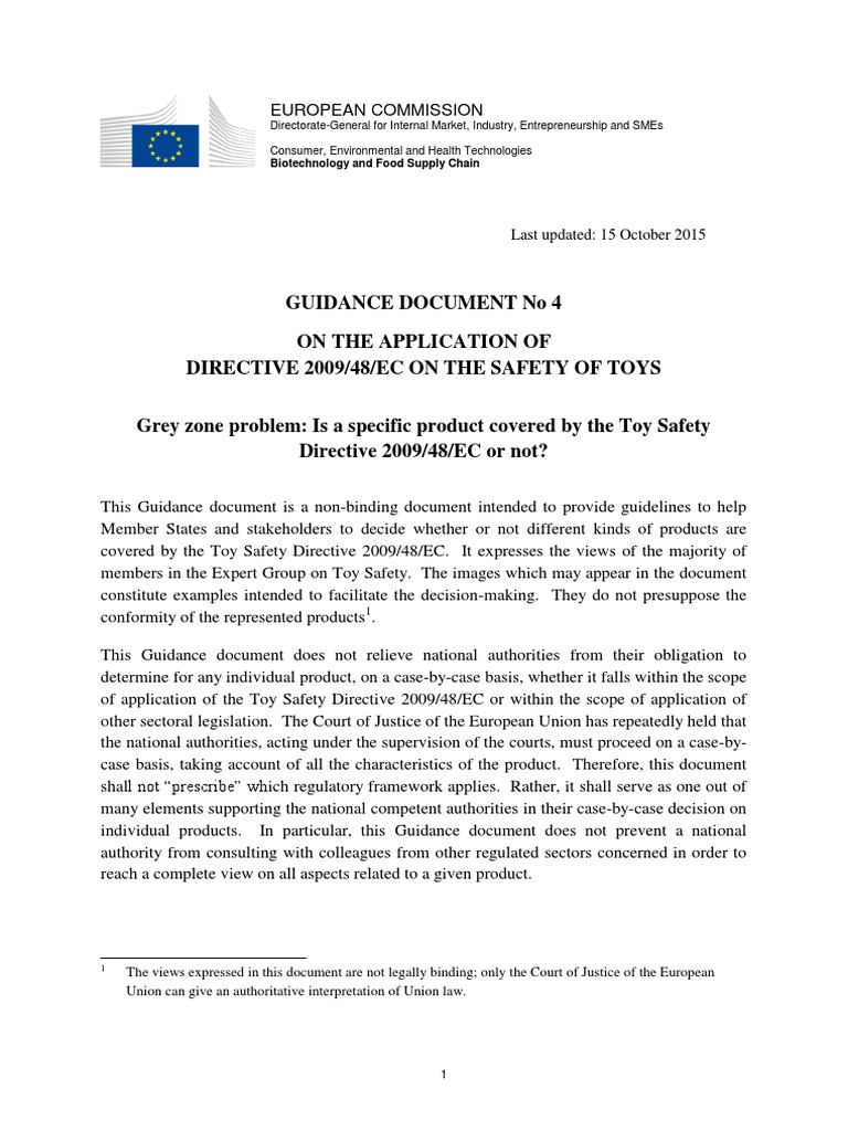 Guidance Doc No 4 - Final - On The Applicaiton of EC - 2009 - 48 On ...