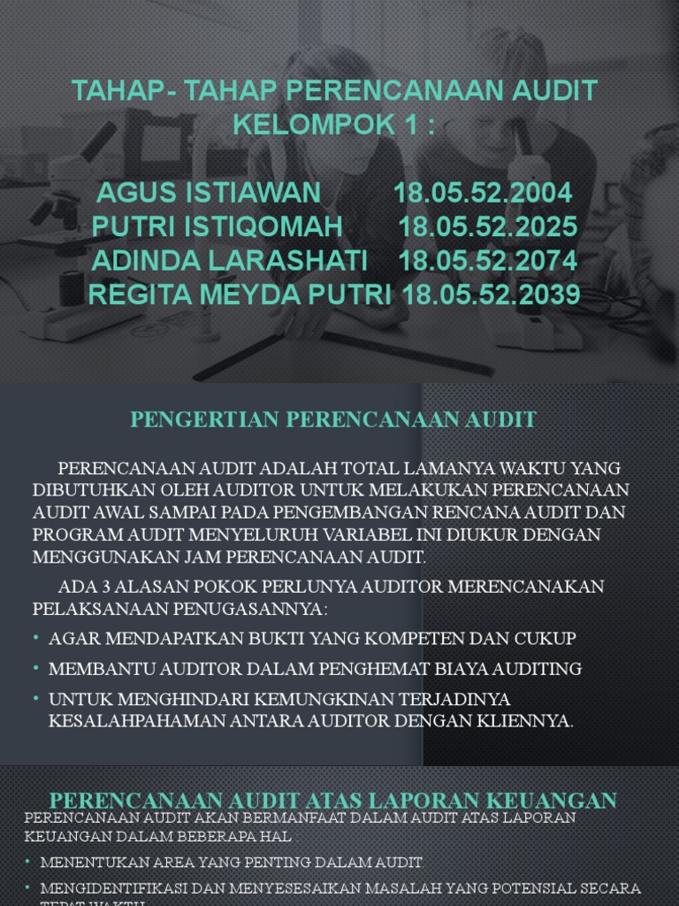 Tahap - Tahap Perencanaan Audit | PDF