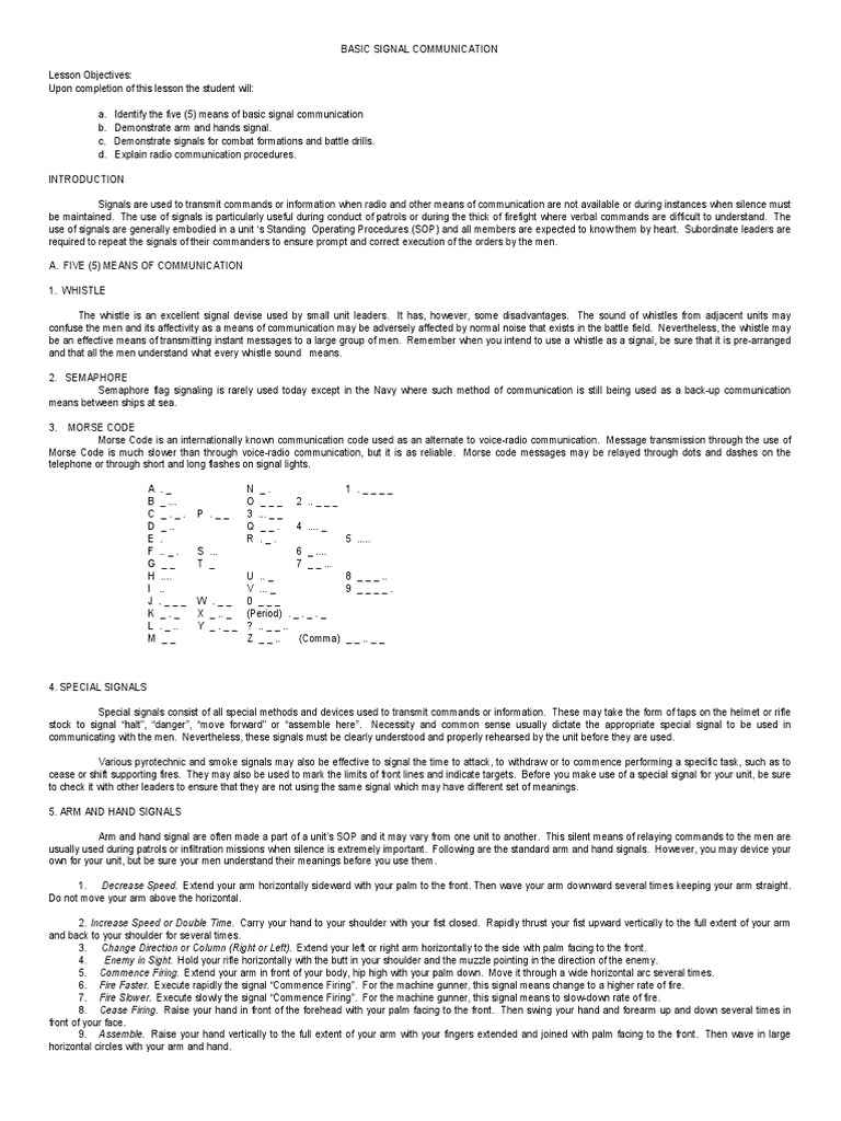 Basic Signal Communication | PDF | Radio | Communication