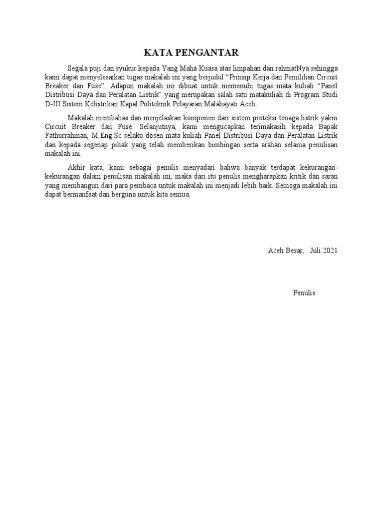 Uts Panel Distribusi Daya | PDF