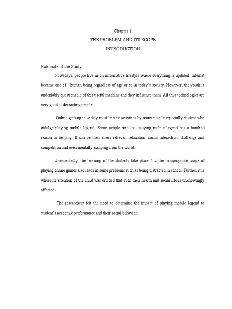 The Problem and Its Scope | PDF | Statistics | Internet