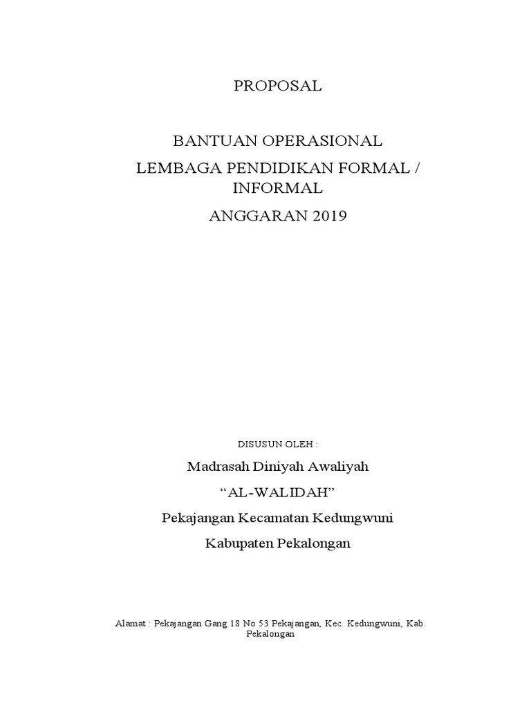 Proposal Mda 2020 | PDF