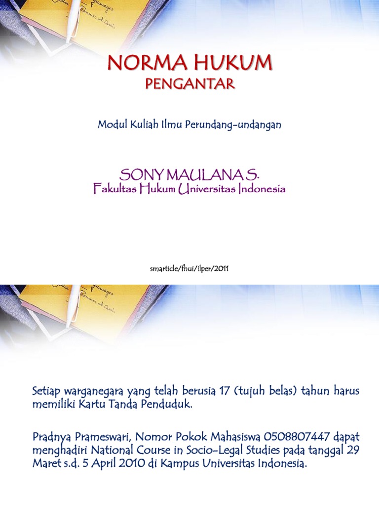 Ilper Norma Hukum 2 Sony | PDF