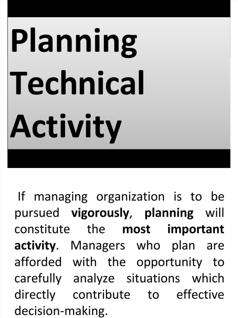 Planning Technical Activity: Alcover, Jasper Clint M. Bscp.E - 5 | PDF | Strategic Planning | Goal