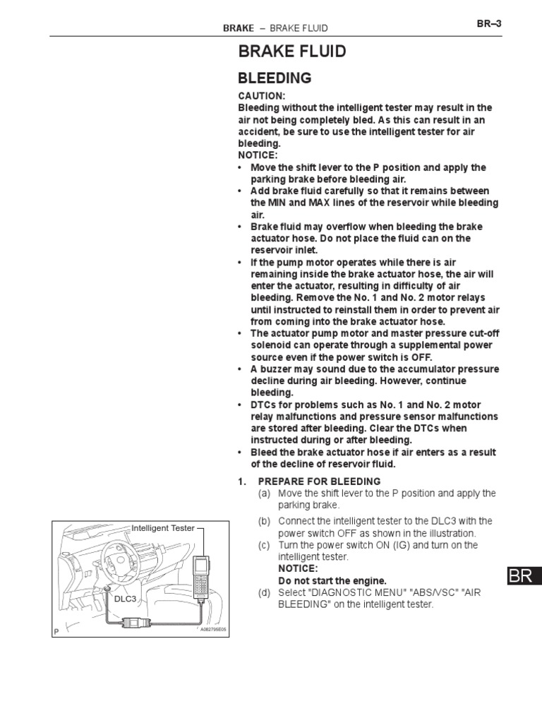 Prius 2004 - Brakes - Bleeding | PDF | Brake | Anti Lock Braking System