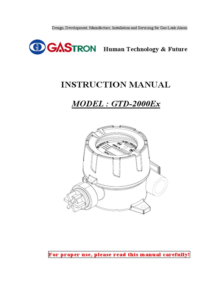 GTD-2000Ex Manual (Eng) | PDF | Sensor | Electrical Engineering