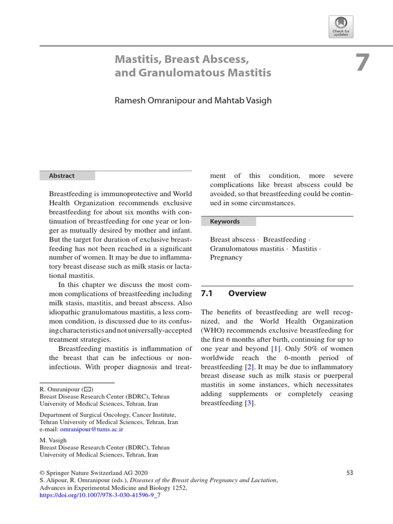 Mastitis | PDF | Clinical Medicine | Epidemiology