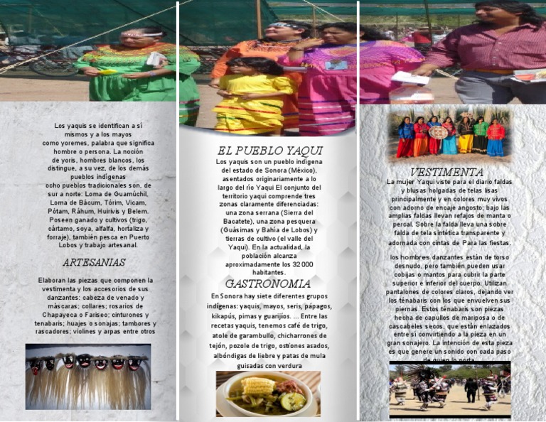 Triptico | PDF | Folklore Mexicano | Tribus del sudoeste