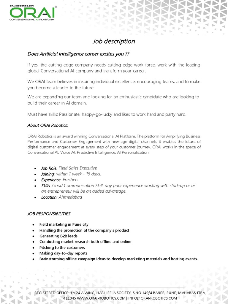 Field Sales Executive | PDF