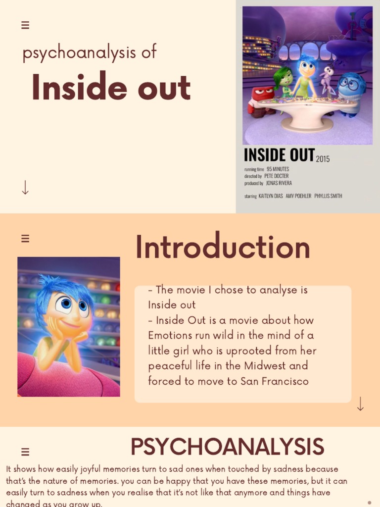 Psychoanalysis of Inside Out | PDF | Self-Improvement