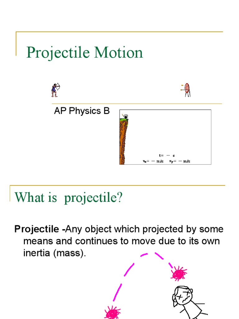 Analyzing Projectile Motion: Components, Equations, and Examples | PDF ...