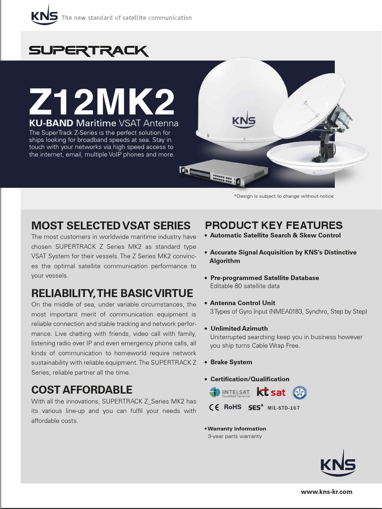 Product Key Features Most Selected Vsat Series: KU-BAND Maritime VSAT ...