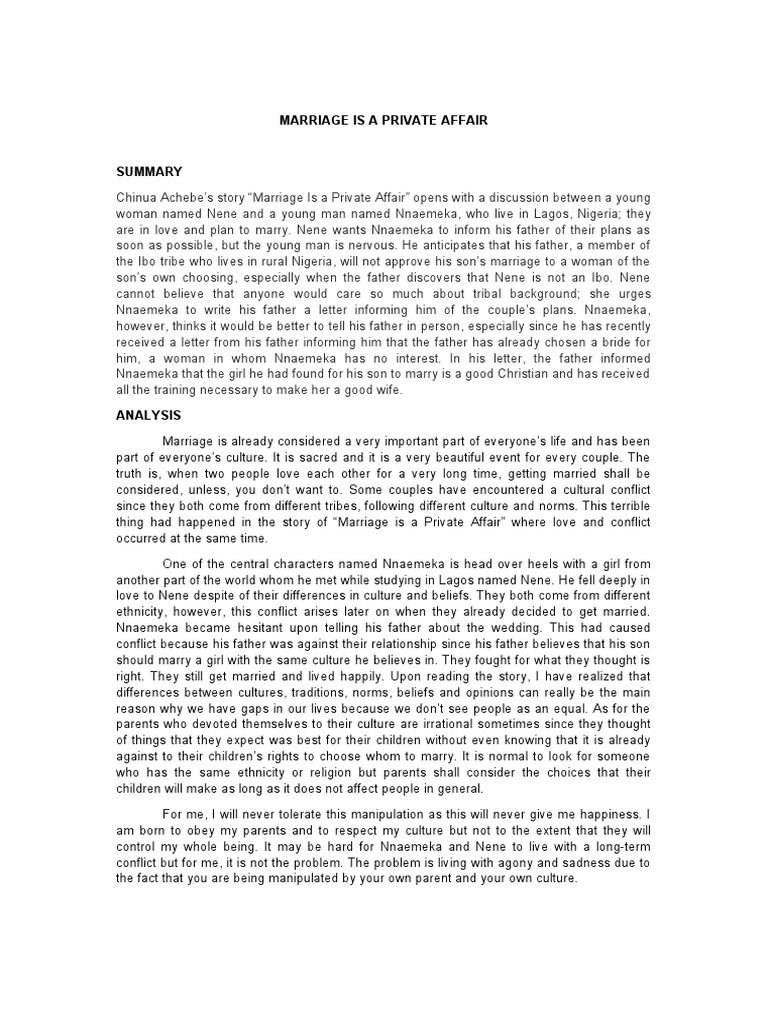 Cultural Conflict in Love and Marriage | PDF | Marriage | Social ...