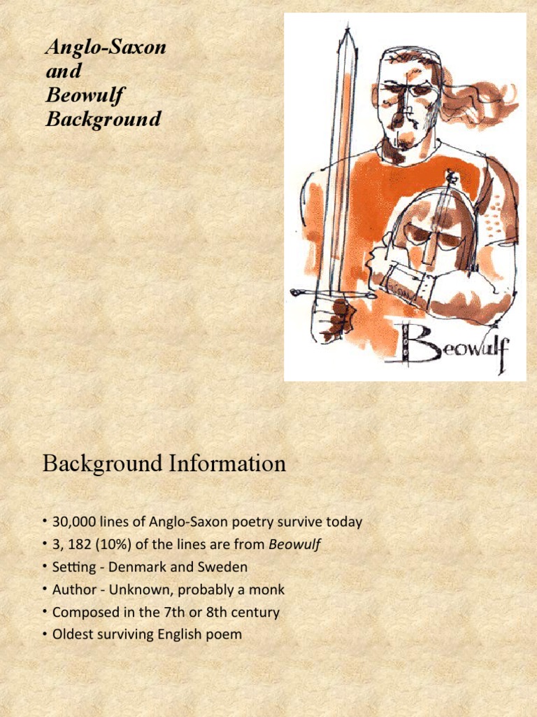 Anglo-Saxon and Beowulf Background | PDF | Beowulf