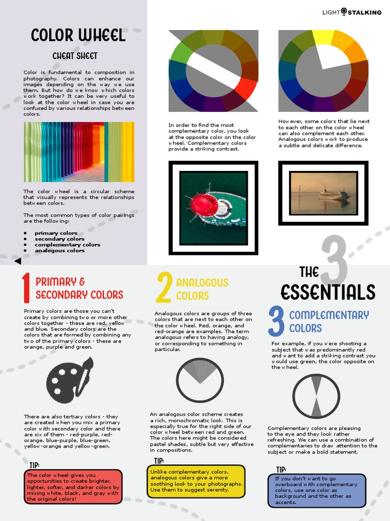 Color Wheel Cheat Sheet | PDF | Color | Graphic Design
